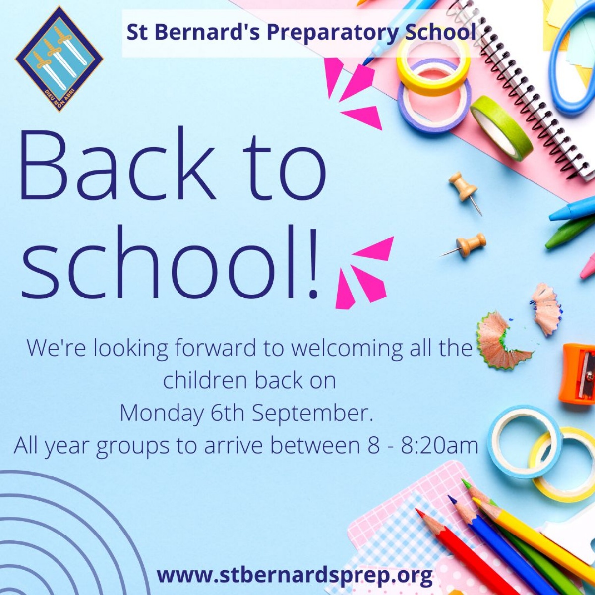 St Bernard's Preparatory School - Back to school!